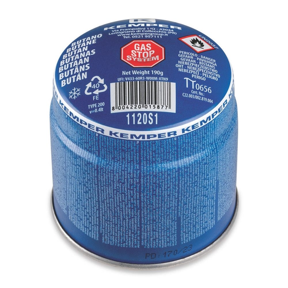 1120S1 – CARTUCCIA GAS BUTANO 190 GR. - Kemper Group